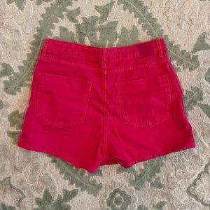 Zara | Skirts | Hot Pink Zara Denim Skort | Poshmark